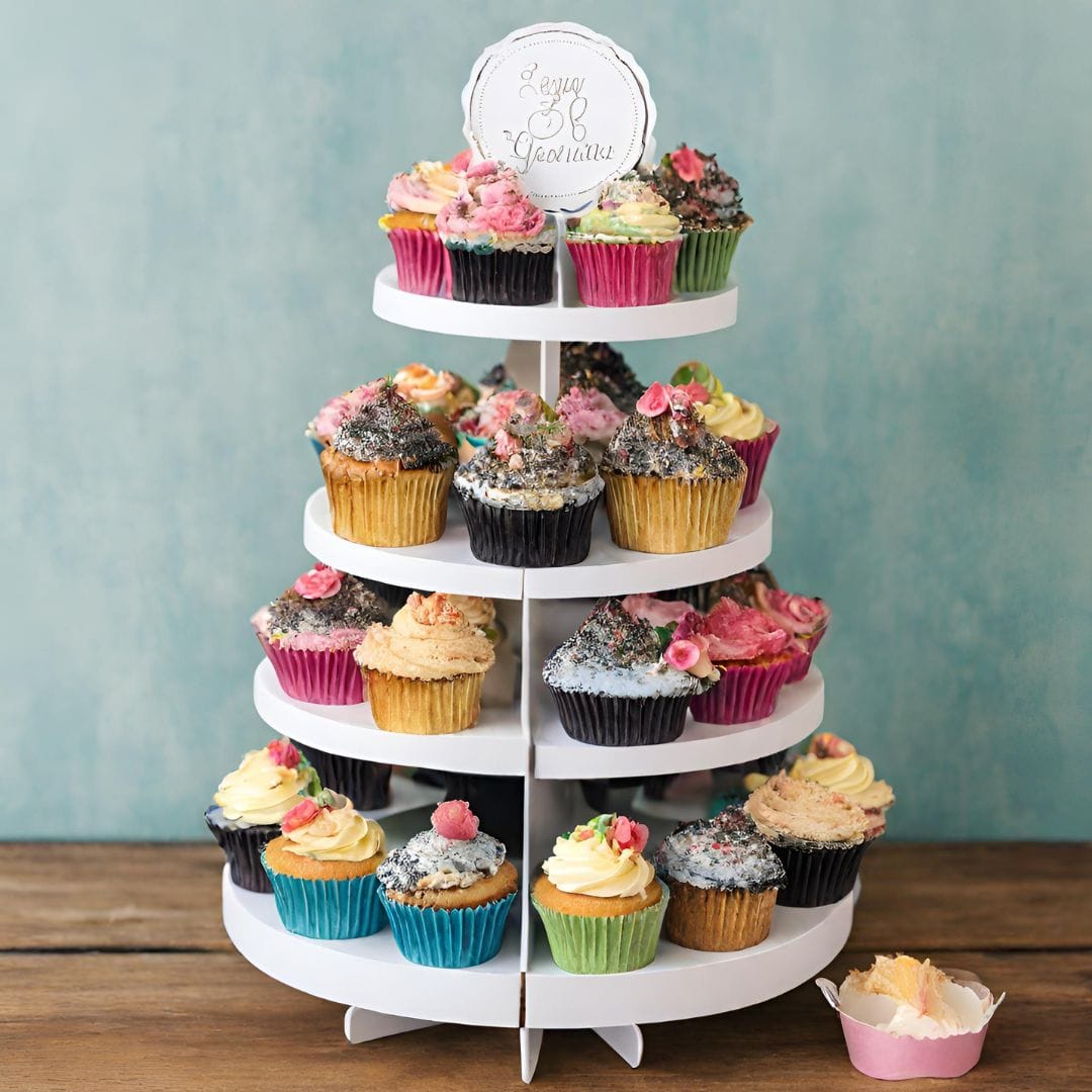 8 Creative Cupcake Stand Designs Ideas used in events