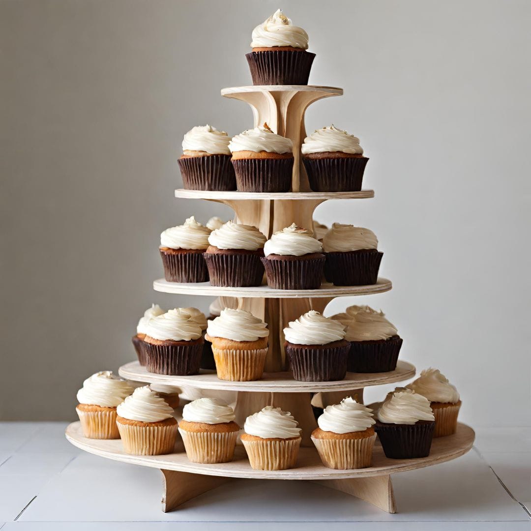 8 Creative Cupcake Stand Designs Ideas used in events