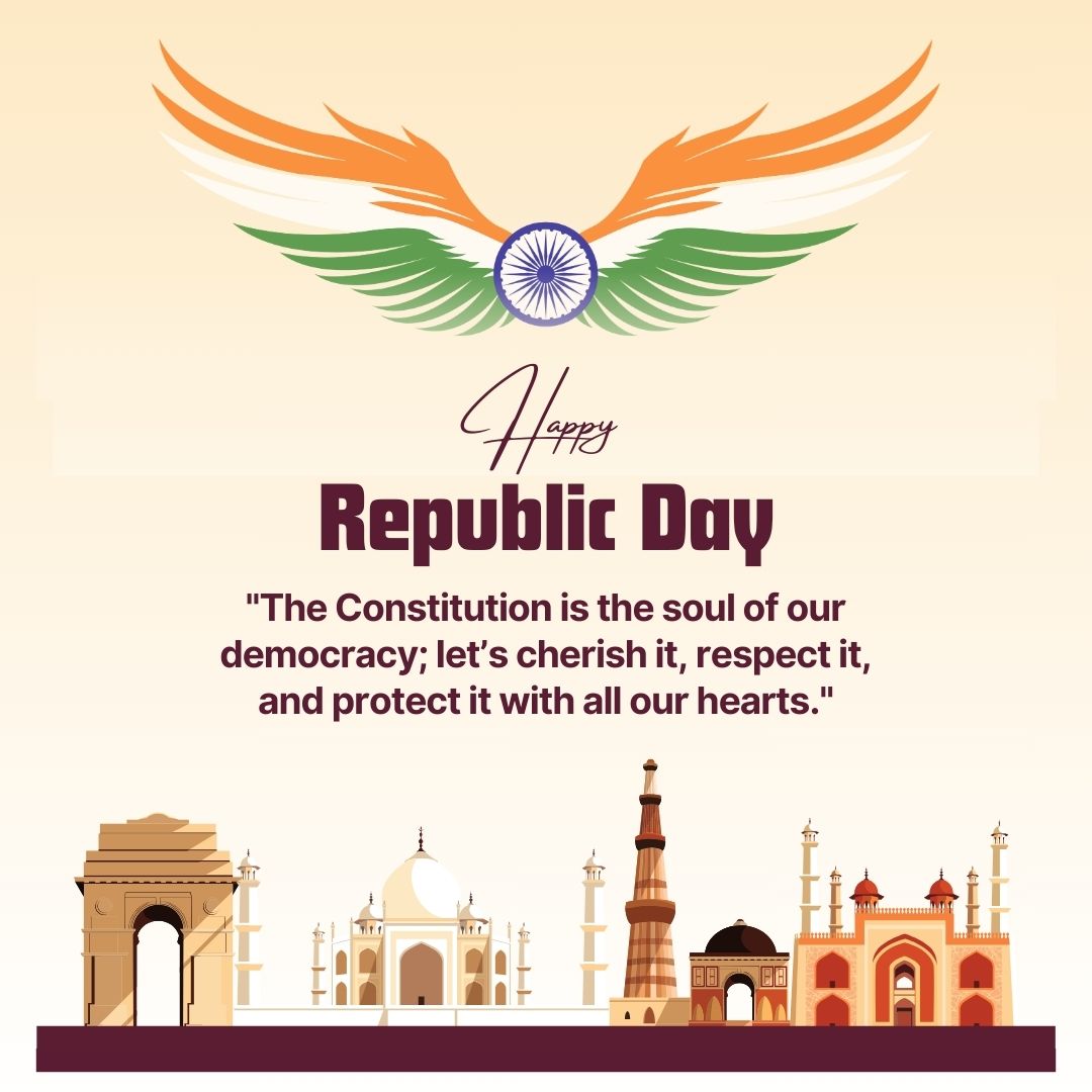 Best Inspirational Republic Day Quotes in English with Images 2025